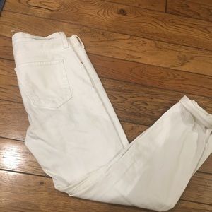 Current/Elliott | Jeans | Currentelliott White Boyfriend Jeans | Poshmark